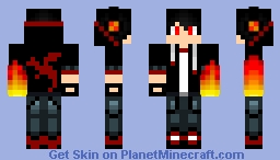 Dragon fire boy Minecraft Skin