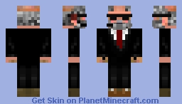 Truckpipe Secret Service Minecraft Skin