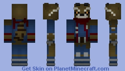 Rocket raccoon Minecraft Skin
