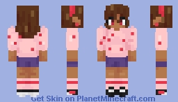 Very Berry Hibiscus Minecraft Skin
