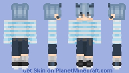 Blue-Haired Devil Boy (long-sleeves) Minecraft Skin