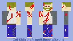 A Guy with a metal arm Minecraft Skin