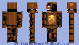 Broken Rockstar Freddy Minecraft Skin