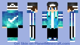 Aqua Boy Minecraft Skin