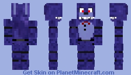 Salvage/Scrap Rockstar Bonnie Minecraft Skin