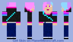 Bi Pride Girl Minecraft Skin
