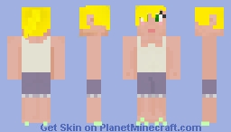 Blonde Ponytail Minecraft Skin