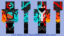 fire and ice Minecraft Skin