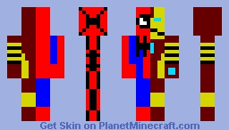 Iron Man-Spider Man Minecraft Skin