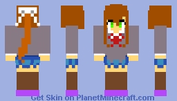 MOnica from doki doki literature club!!! Minecraft Skin