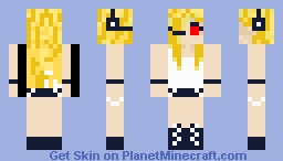 Psycho girl red eyes Minecraft Skin
