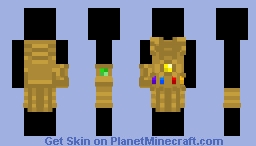 Infinity Gauntlet Minecraft Skin