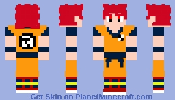 goku kaioken Minecraft Skin