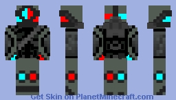 cyborg 2.0 Minecraft Skin
