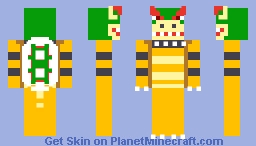 Bowser Custom [Super Mario Maker] Minecraft Skin