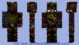 Bloody springtrap Minecraft Skin