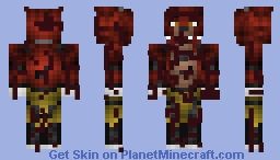Bloody foxy Minecraft Skin