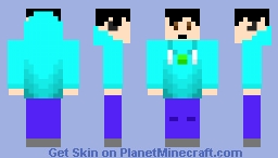 Blue Nerd Minecraft Skin