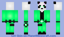 Stylish Tactical Panda Minecraft Skin