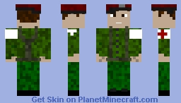 British 1st airborne division medic (WW2) Minecraft Skin