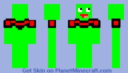 green dude with some soulder armor Minecraft Skin