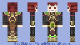 Shinnok bone shaper fix (green) Minecraft Skin