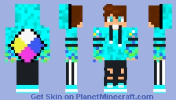 Entity boy cyan Minecraft Skin