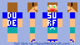 Surf Dude Summer Skin Minecraft Skin