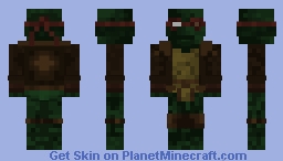 TMNT SAINW Raphael Minecraft Skin