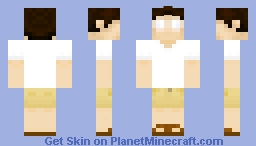 White-eyed Figure (Summer Edition) Minecraft Skin