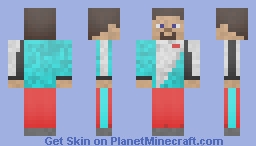 Cyan Racer Minecraft Skin