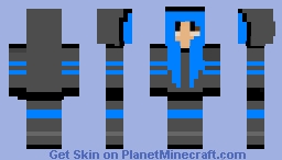 Blue haired Gamer Minecraft Skin