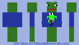 pepe wearing a dat boi hoodie Minecraft Skin