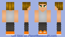 Grey Tank Top Minecraft Skin