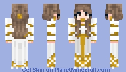 white gown for party Minecraft Skin