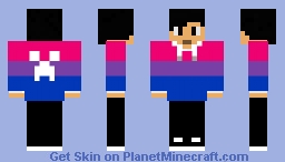 Bisexual Flag-themed Skin Minecraft Skin