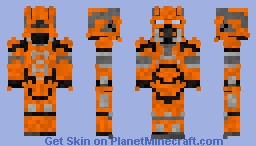 Orange armor Minecraft Skin