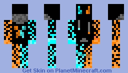 Fire and Ice Venom Minecraft Skin