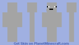 FULL GRAY WITH EYES Minecraft Skin