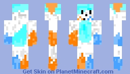 Arctic fox oc Minecraft Skin