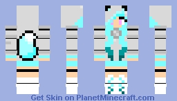 ice fox animatronic Minecraft Skin