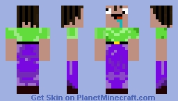 Ugly Steve With Dreads #2 Minecraft Skin