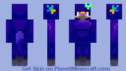 Hyacinth Macaw Girl Minecraft Skin