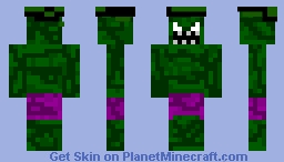 Marvel Zombies: The Hulk Minecraft Skin