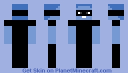 blue villager Thief Minecraft Skin