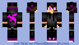 PURPLE GAMER Minecraft Skin
