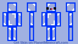 Shiny Blue Skin Minecraft Skin