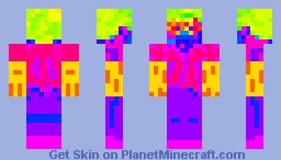 Rainbow steve Minecraft Skin