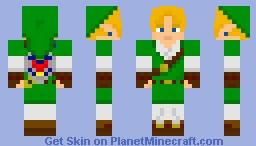 Link Ocarina of Time Minecraft Skin