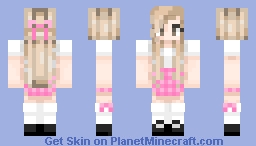 Pink and Cute Minecraft Skin